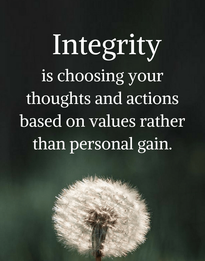 “Integrity – If You Don’t Have The First…” - And so the story began